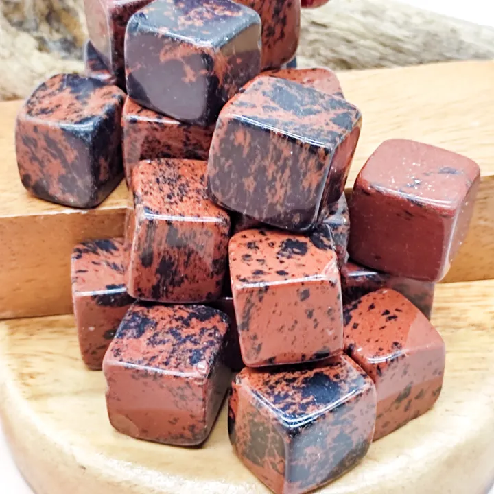 Mahogany Red Obsidian (Release Limitations) Crystal Cube Tumbled Polished Stone | Lazada PH