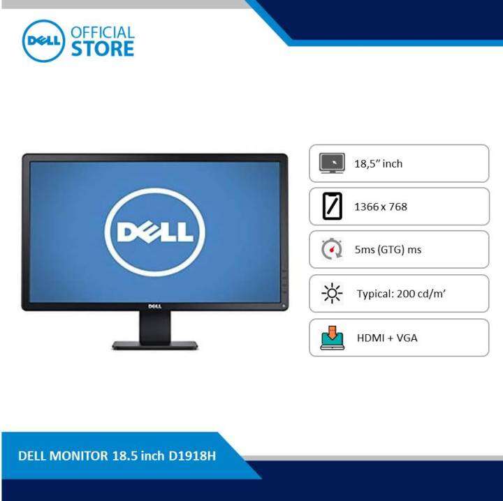 Dell Monitor 18.5 inch D1918H | Lazada Indonesia