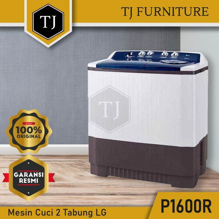 LG Mesin Cuci 2 Tabung Twin Tube Pengering Baju Kapasitas 16 kg P1600R P 1600 R P1600 R | Lazada ...