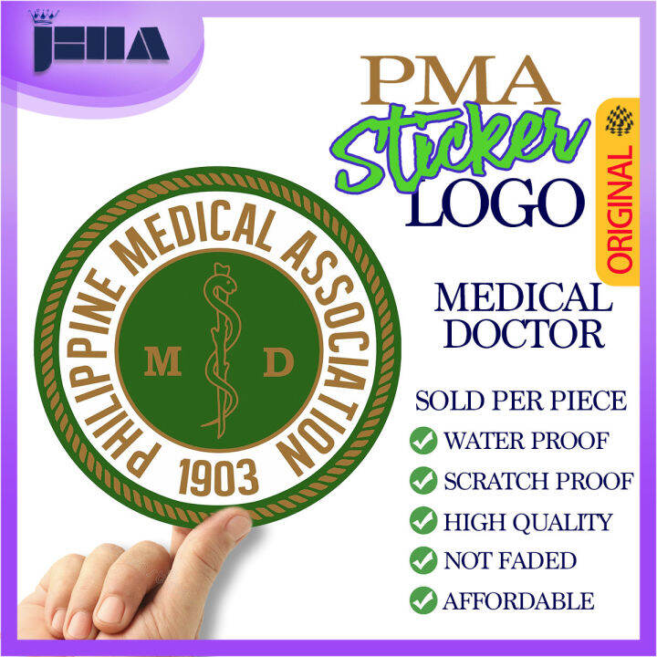Vinyl Stickers PMA - Philippine Medical Association Logo Waterproof ...