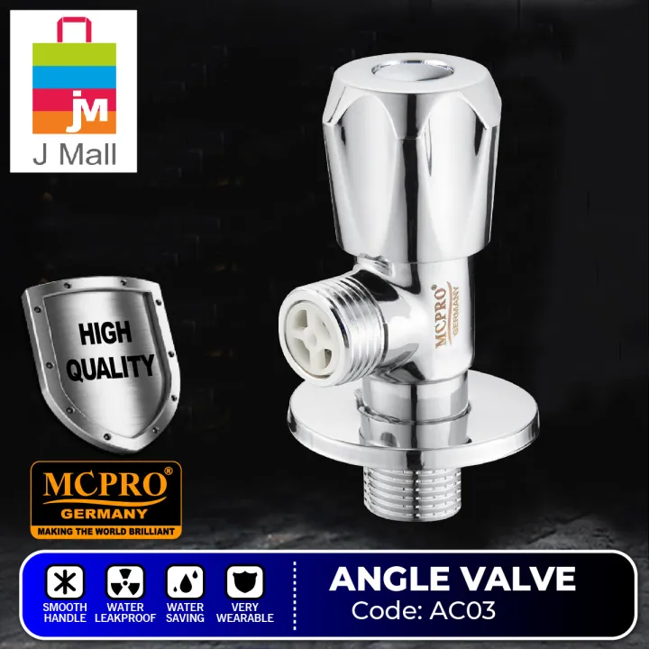 MCPRO Bathroom And Kitchen Faucet Angle Valve Water Control - AC02 (MCPRO) / AC03 | Lazada