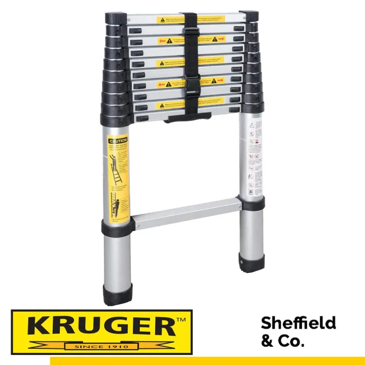 Kruger Aluminum Telescopic Ladder, 10 step (2.9m / 9.5ft) [R11709A ...