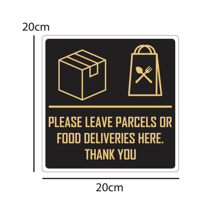 Parcel and Food Delivery Acrylic Signage | Lazada Singapore