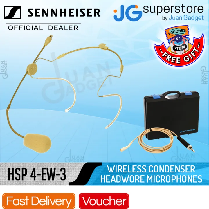 Sennheiser HSP4 Head-worn 1/8" (3.5mm) Mini Connector Microphone (BEIGE ...