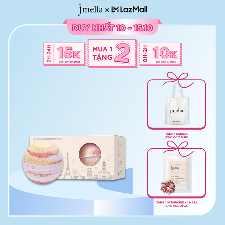 Bom Tắm Thư Giãn Jmella In France Bath Bomb Hương Nước Hoa 200g x 2 Viên | Lazada.vn