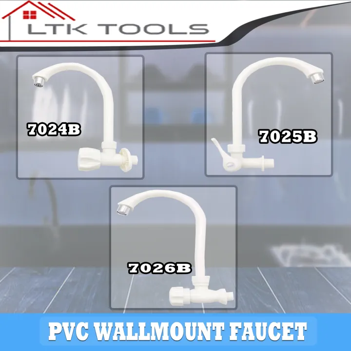 PVC Single-Hole wall mount faucet | Lazada PH
