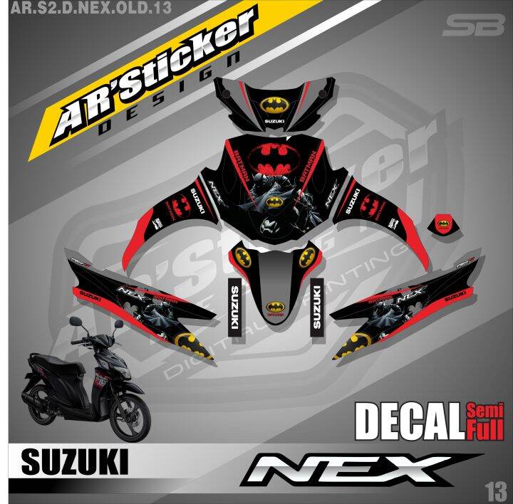 Sticker Decal NEX OLD - Stiker Dekal Motor Suzuki NEX 1 Lama Full Body ...