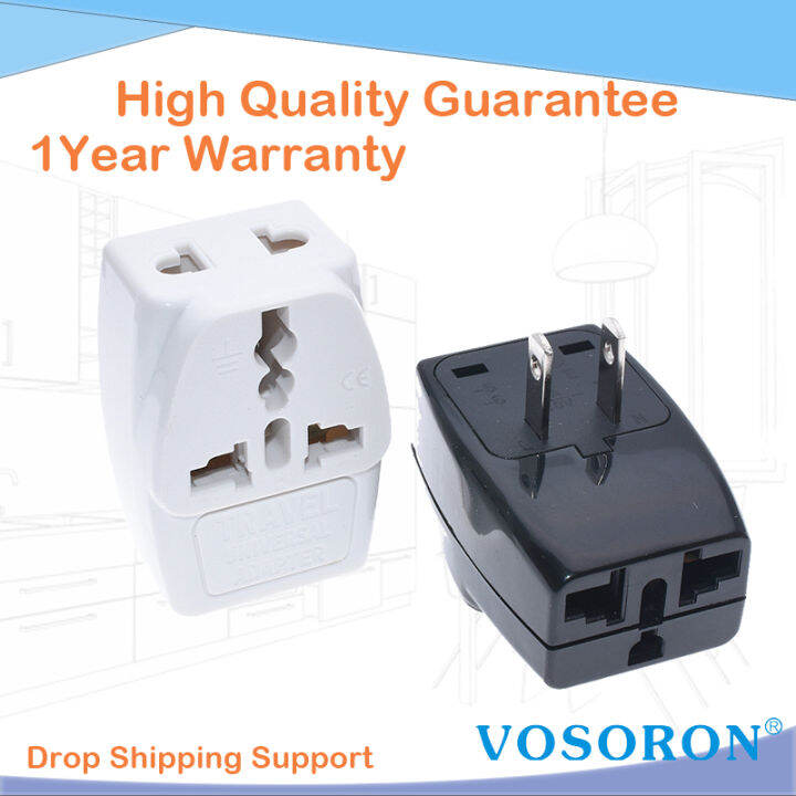 US Travel Adapter (Type A), Convert Universal Socket To 2-flat Pins ...