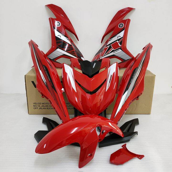 VELOZI FULL BODY COVER SET MX KING RED SUN FOR Y15ZR V1 & V2 | Lazada