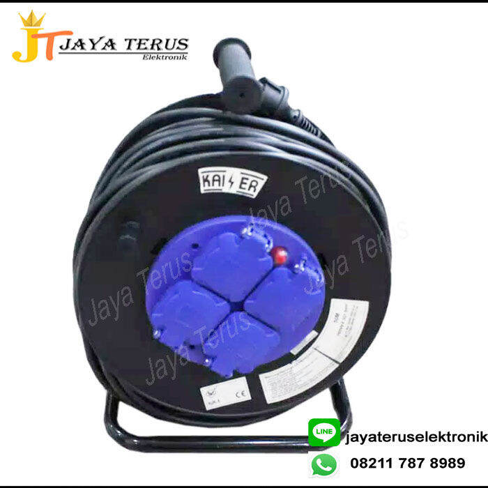 Kabel Roll / Rol / Gulungan 25 Meter Kaiser 4 stop kontak 25 M | Lazada ...