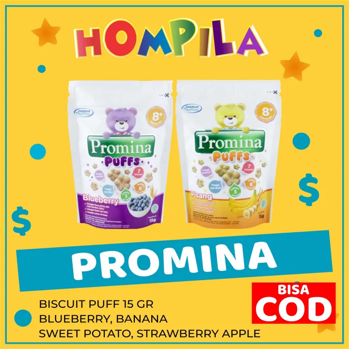 PROMINA PUFFS RASA BLUEBERRY / STRAWBERRY / BANANA / SWEET POTATO ...