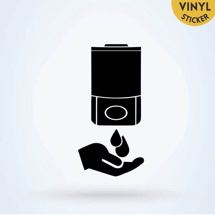 Hand soap dispenser Sign Sticker Home / Office / Shop Vinyl Sticker ...