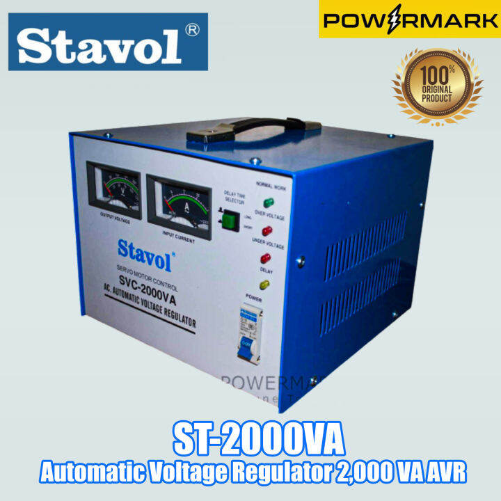 STAVOL ST-2000VA Automatic Voltage Regulator 2,000 VA AVR | Lazada PH