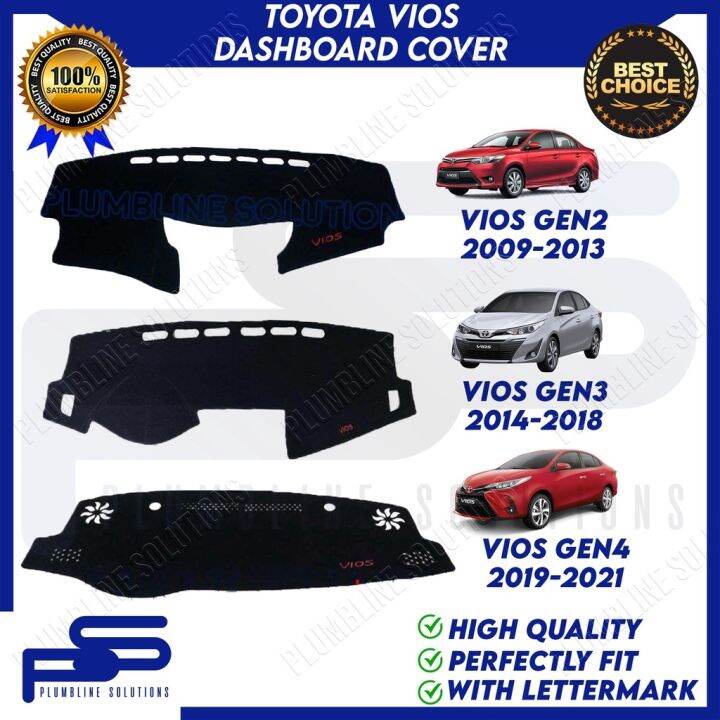 Dashboard Cover for Toyota Vios Batman Gen 2 / Superman Gen 3 / Prime ...
