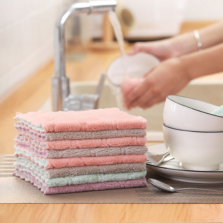 kitchen rags and towels for washing dishes and wiping tables coral ...