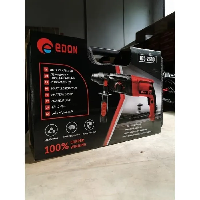 EDON ED5-2680 ROTARY HAMMER EDON DEMOLITION HAMMER EDON MADE IN JEPANG ...