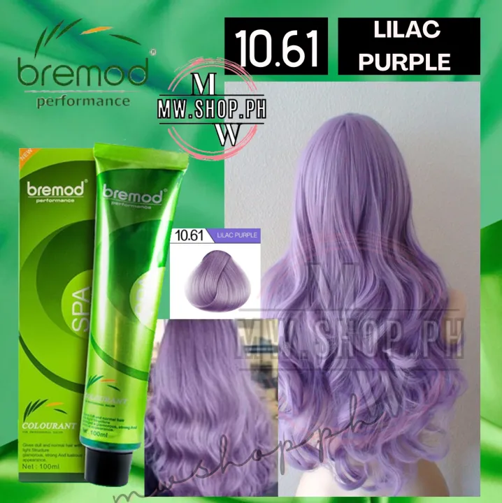 Bremod Hair Color 10.61 Lilac Purple 100ml Permanent Hair Color SET ...