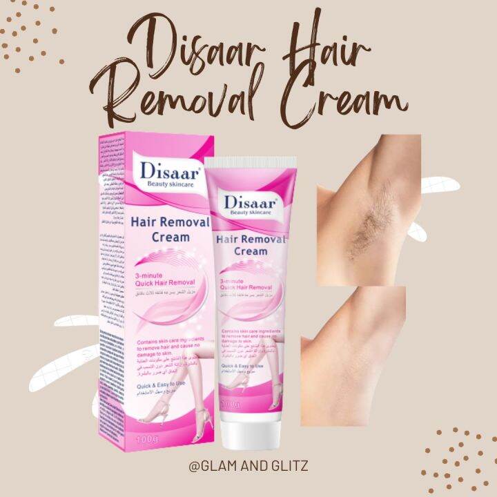 Disaar Hair Removal Cream Fast Gentle Body Hair Remove for Sensitive ...