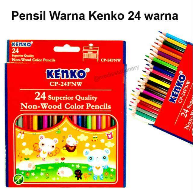 Pensil Warna / Pensil Gambar Kenko 24 Warna | Lazada Indonesia