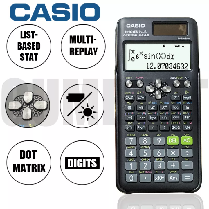 Casio Scientific Calculator FX-991ES Plus |FX-82MS Original Calculators New Edition-2 Heavy Duty ...