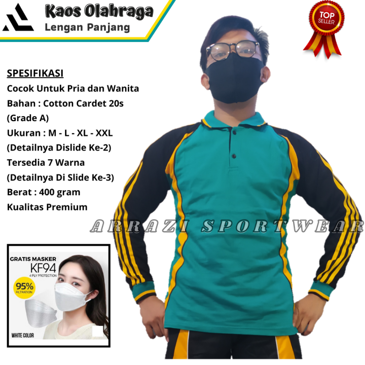 Baju Atasan Kaos Seragam Olahraga Lengan Panjang Seragaman Pria dan ... Baju Atasan Kaos Seragam Olahraga Lengan Panjang Seragaman Pria dan ...