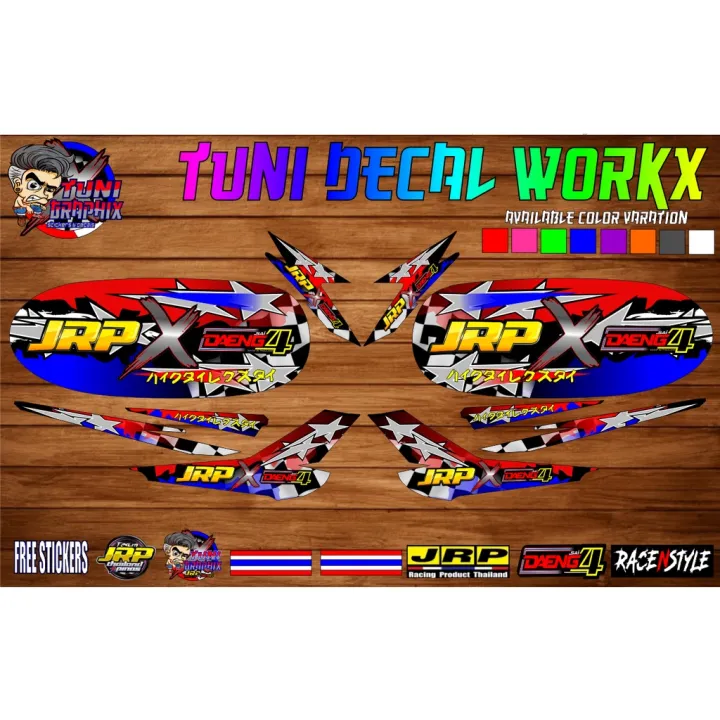 HOT SELL KAWASAKI BAJAJ CT1OOCT125 SEMI FULL V2 (JRP X DAENG DECAL ...