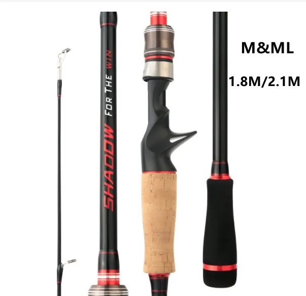 Shadow For The Win M/ML 2 Tips Fishing Rod 1.8m-2.1m Carbon Fibre ...