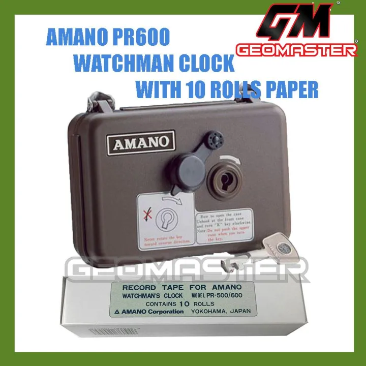 AMANO WATCHMAN CLOCK AMANO PR600 FOR SECURITY | Lazada
