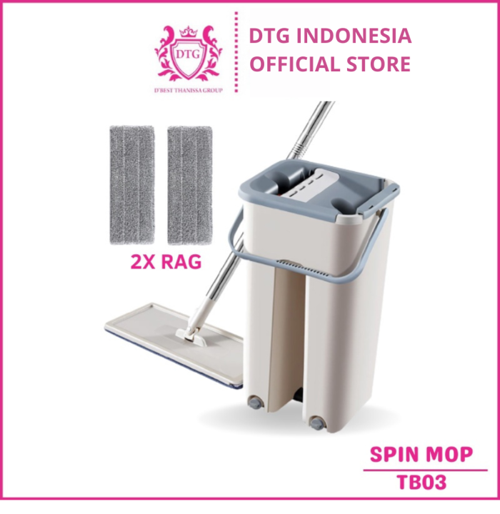 Alat pel Praktis Bentuk Persegi Panjang Bonus Kain pel Tarik Otomatis ...