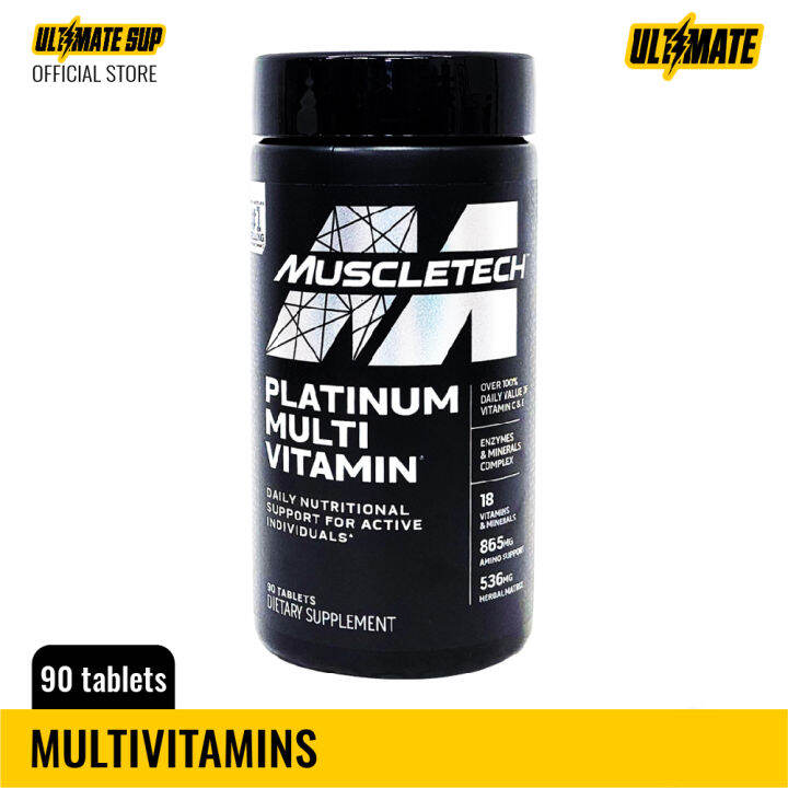 Muscletech, Essential Series, Platinum Multi Vitamin, High Potency ...