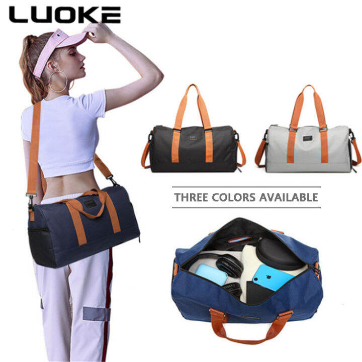 Luoke กระเป๋าเดินทางสตรีกระเป๋าเดินทางใหม่แห้งและเปียกแยกกระเป๋า ...