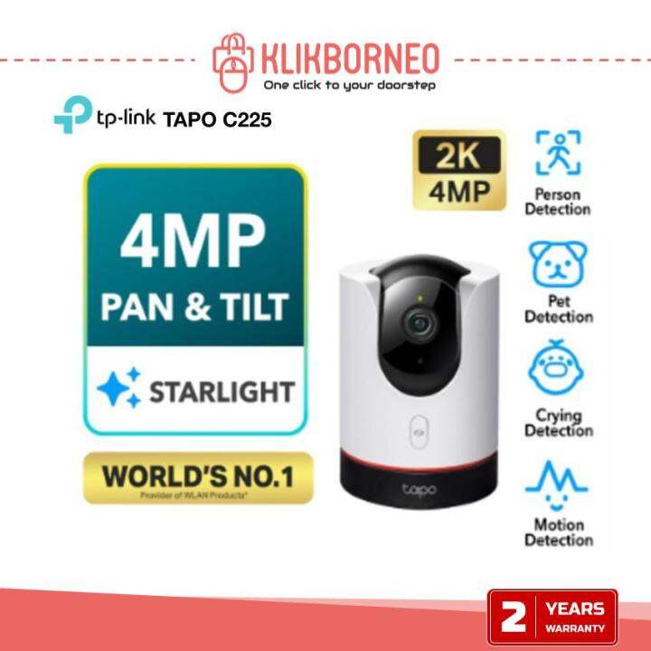 TP-Link Tapo C225 4MP/2K Security AI CCTV With Smart Detection and Notification Wifi & Wireless ...