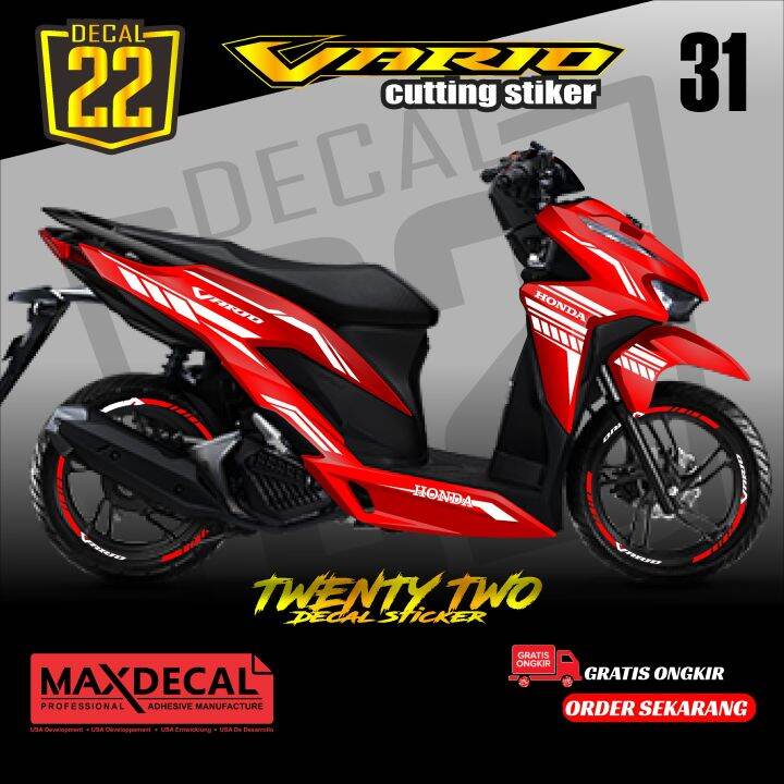 Cutting Sticker Vario 150 & 125 - Aksesoris Motor Stiker Honda Vario ...