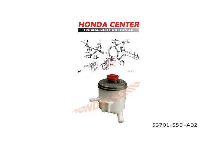 tabung botol tank oli minyak power stering steering honda civic vti ...