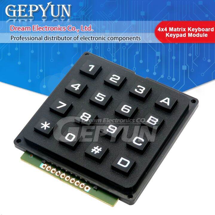 4x4 Matrix Keyboard Keypad Module Use Key Pic Avr Stamp Sml 4x4 Plastic