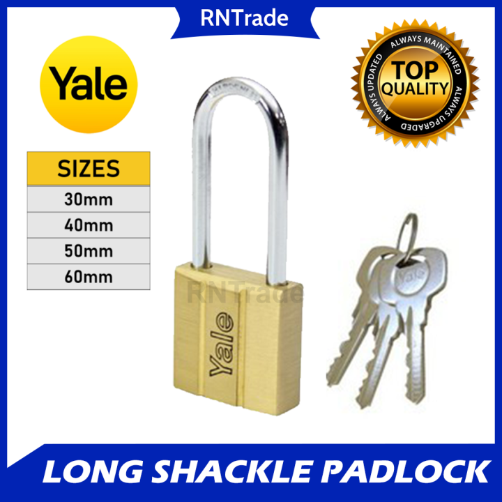 YALE Padlock Long Shackle V140 Series (30 mm, 40 mm, 50 mm, 60 mm ...