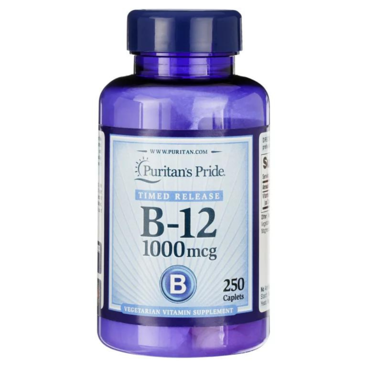 Puritan's Pride Vitamin B12 1000 Mcg Timed Release 250 Caplets | Lazada PH