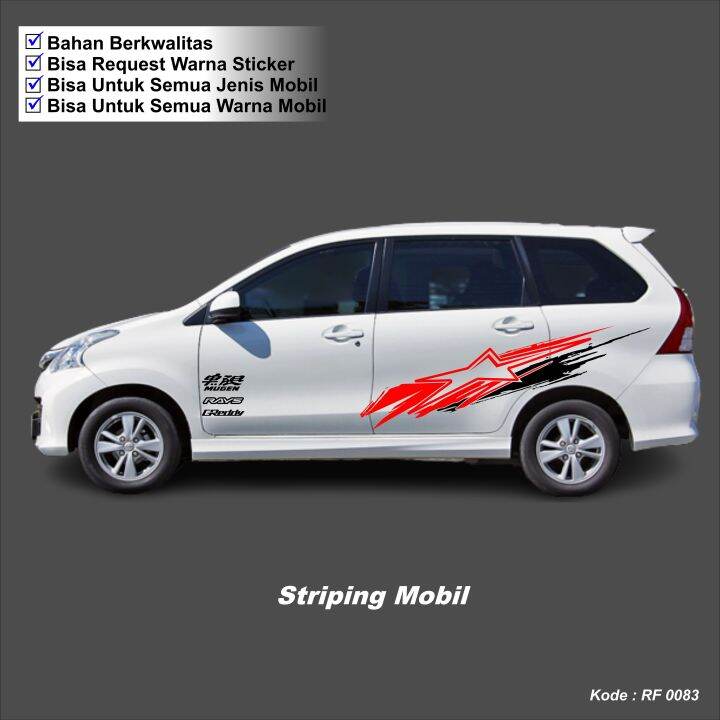 Sticker Mobil Avanza Motif Variasi Stiker Lis Body Samping Toyota ...