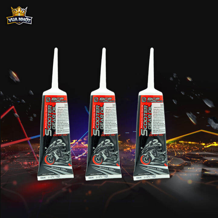 Combo 3 chai nhớt hộp số xe tay ga (nhớt láp) BCP Lubricants Thái Lan SCOOTER GEAR OIL - SAE ...