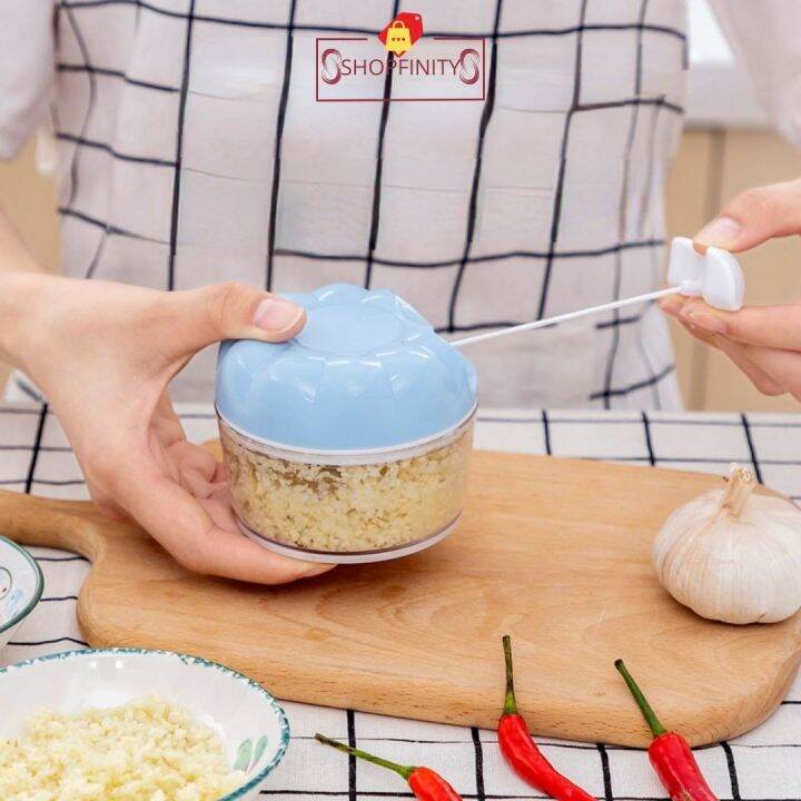 8Shopfinity8 - Hand Pull Mini Vegetable Garlic Grinder Cutter Processor ...