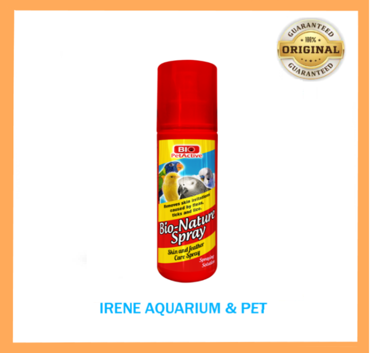 Bio PetActive Bio-Nature Skin & Feather Spray for Cage Birds and ...