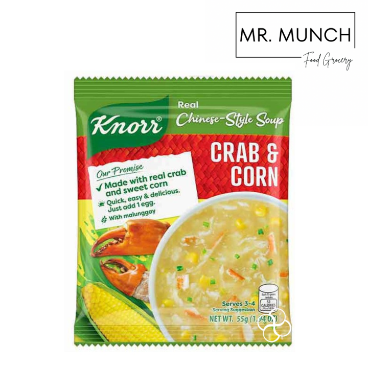 Knorr Crab & Corn Real Chinese Soup Mix 55gMr. Munch | | Lazada PH