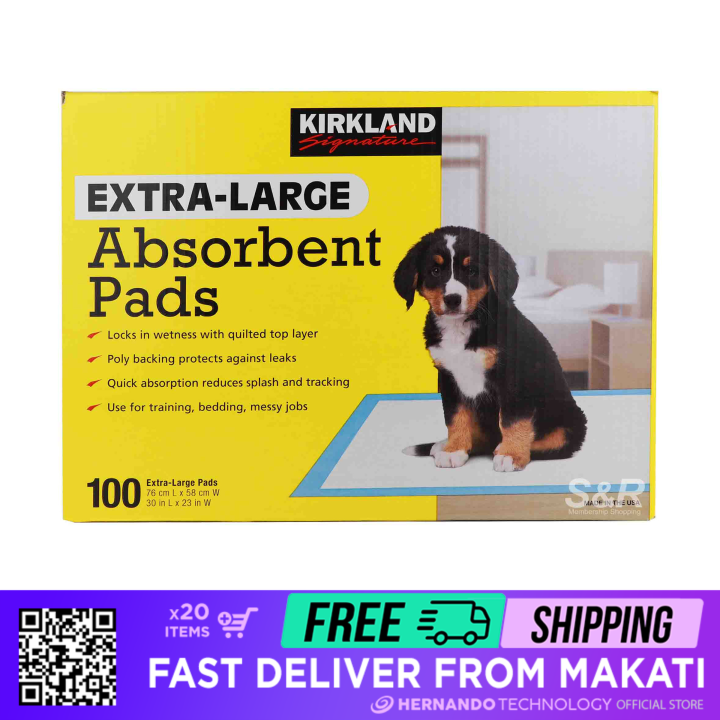 Kirkland Signature Extra-Large Absorbent Pads 100pcs | Lazada PH