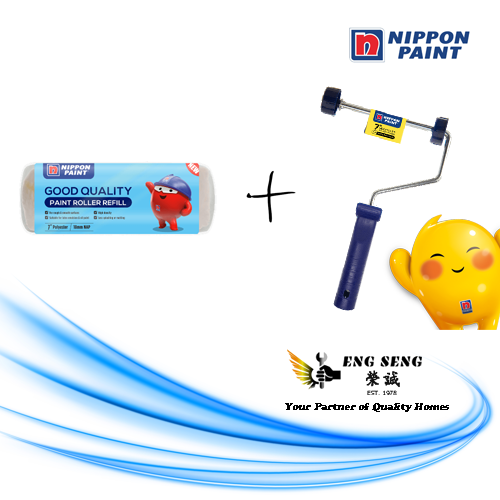 NIPPON PAINT Painting Kit (7'' Polyester Roller Refill & Heavy-Duty ...