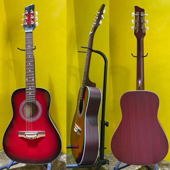 Acoustic Baby Guitar 32 inches (Red) | Lazada PH