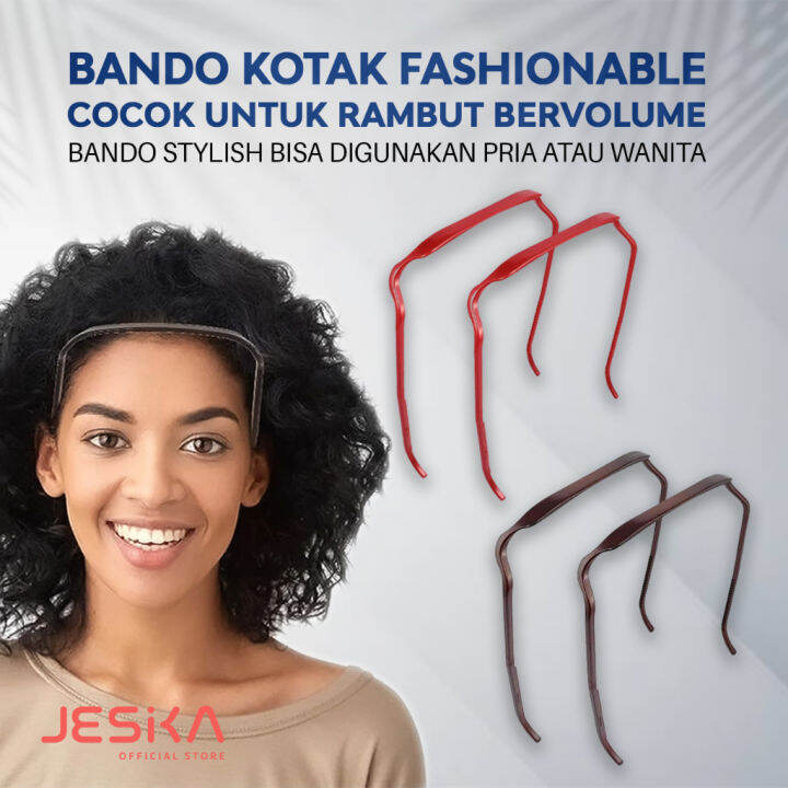 Bando kotak bentuk persegi bando model kacamata polos headband ...