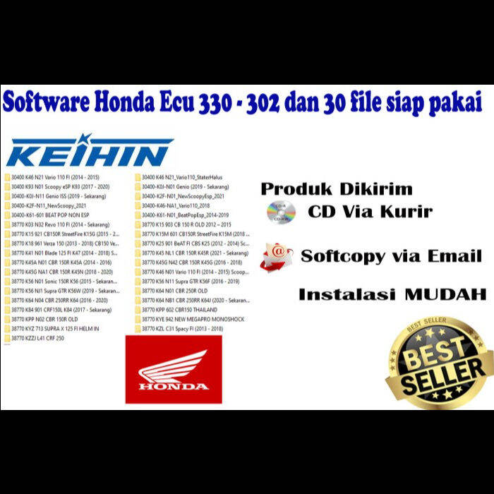 Software Honda ECU 330 - 302 dan 30 file siap pakai | Lazada Indonesia
