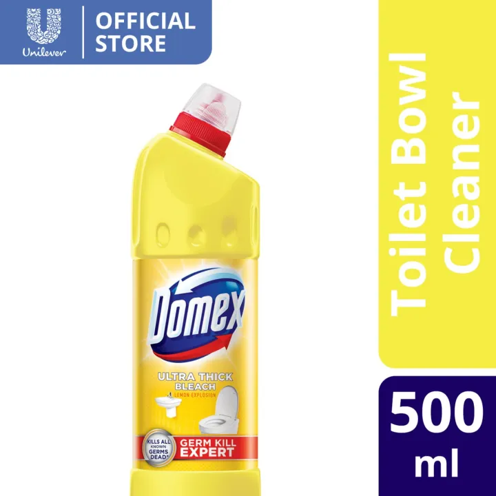Domex Toilet Cleaner Liquid Bleach Lemon Antibacterial 500ml | Lazada PH