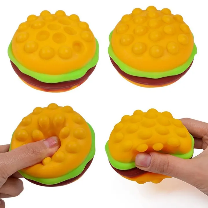 COD 2022 NEW!!! Burger Stress Ball 3D Squishy Hamburger Fidget Toys ...