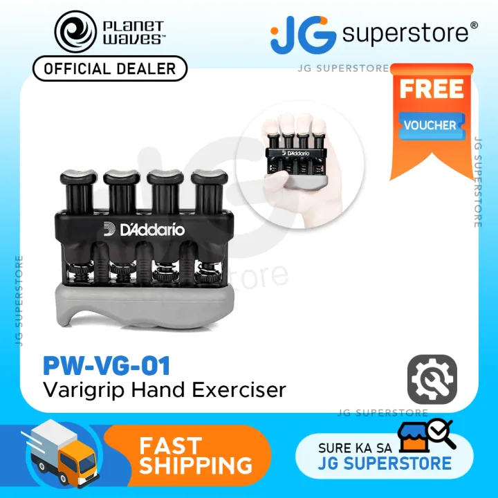 Planet Waves Varigrip Finger Adjustable Hand Exerciser with Reversible ...